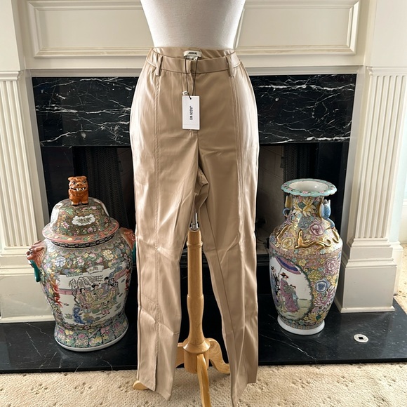 Jason Wu | Pants & Jumpsuits | Nwt Jason Wu Beige Vegan Leather ...